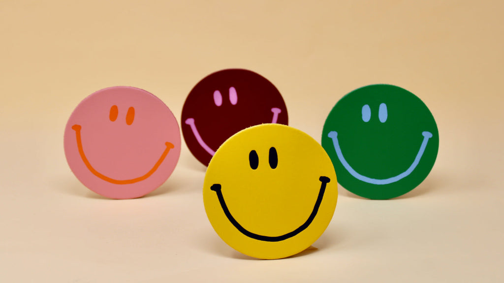 Happy Face Coasters - Set of 4 – Ark Colour Design
